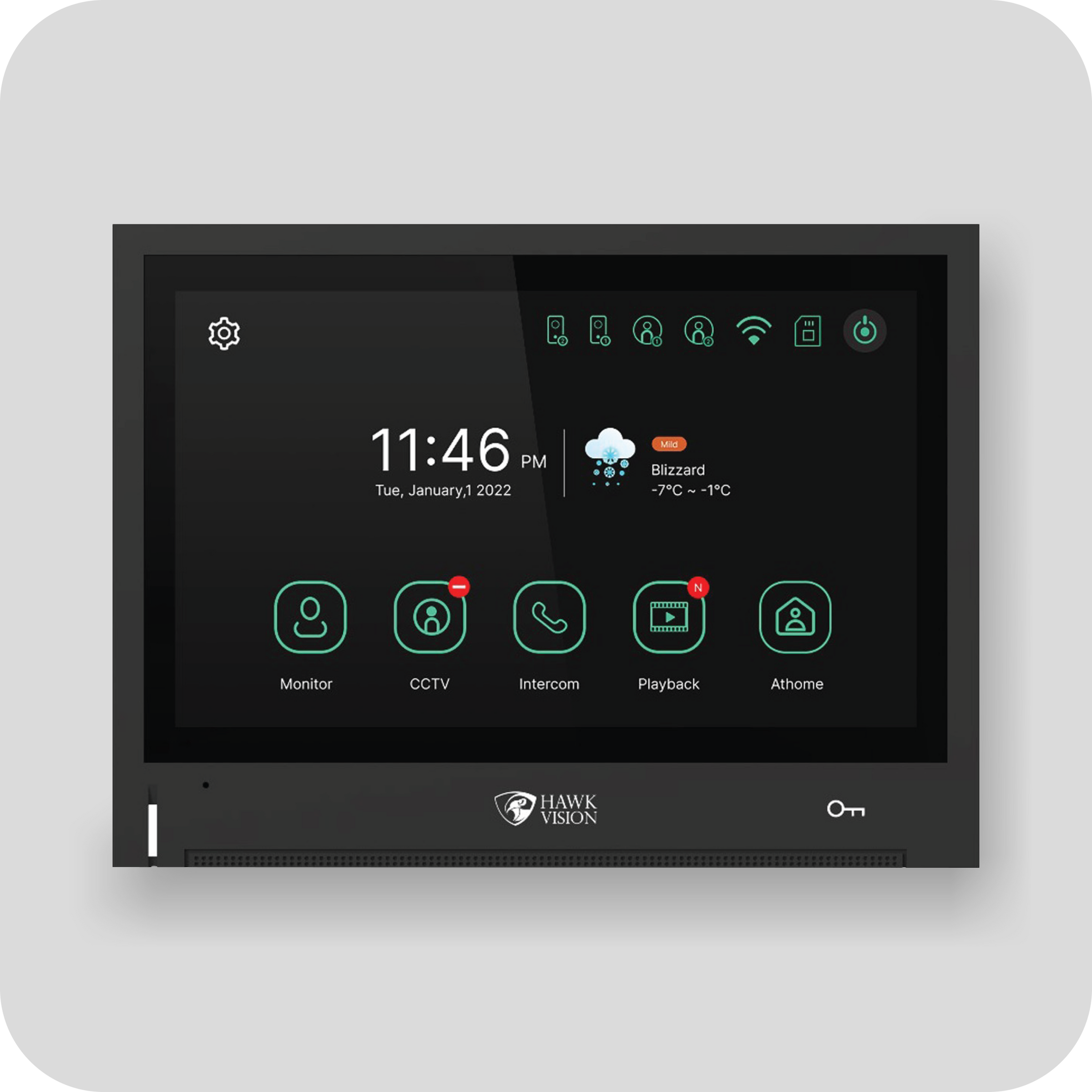 HV-IP-805 8 Inch INDOOR STATION